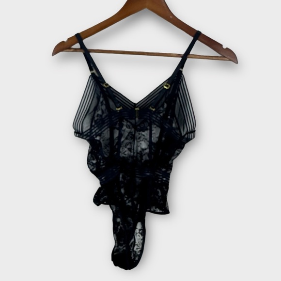 Yandy | Intimates & Sleepwear | Nwot Yandy Black Lace Mesh Teddy Back ...
